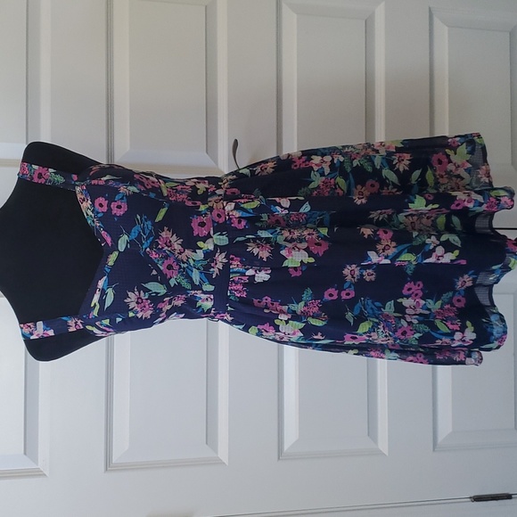 Candie's | Dresses | Candies Floral Sleeveless Dress Blue Sz M | Poshmark